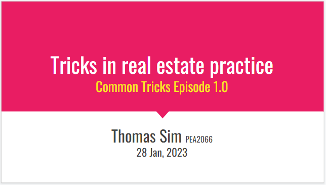 124 Common Tricks in Real Estate Episode 1 – My Real Property for Real ...